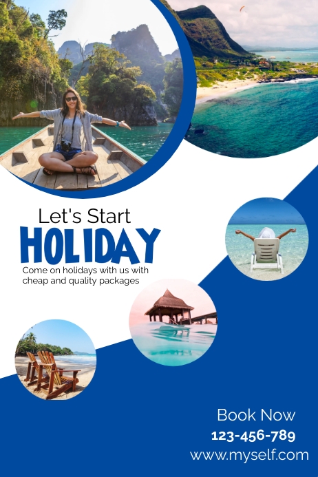 Holidays Poster template. | PosterMyWall