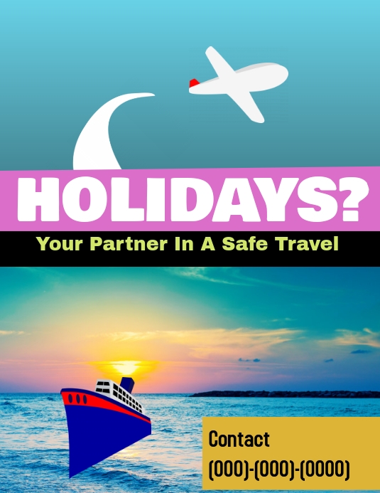 Copy of Holidays Travel Poster | PosterMyWall