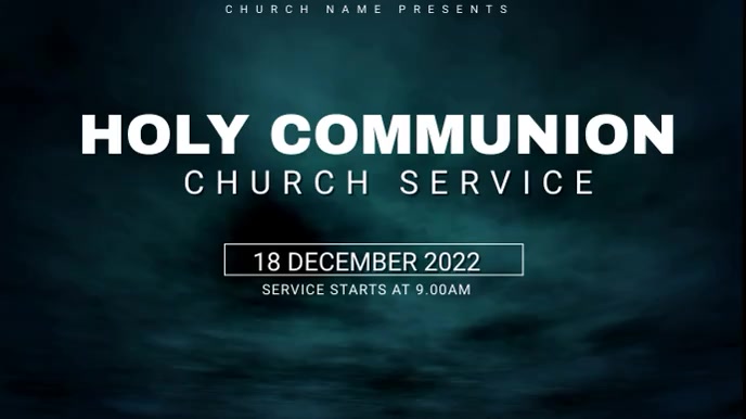 Holly Communion service Template | PosterMyWall