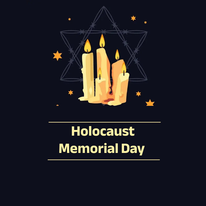 holocaust memorial day Template | PosterMyWall