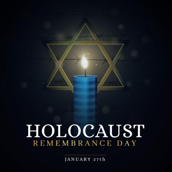 Holocaust remembrance day poster Template | PosterMyWall
