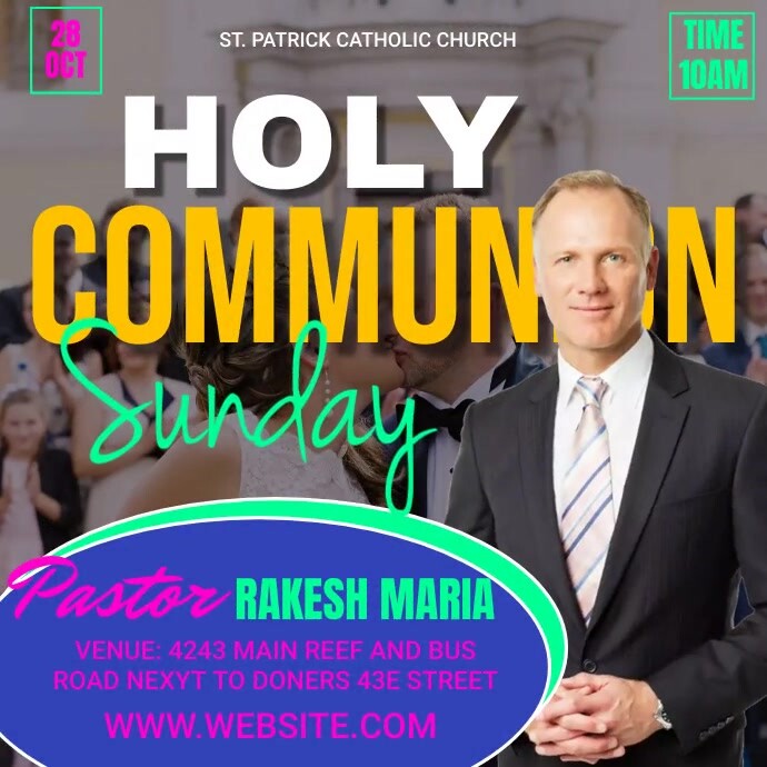 holy communication sunday Template | PosterMyWall
