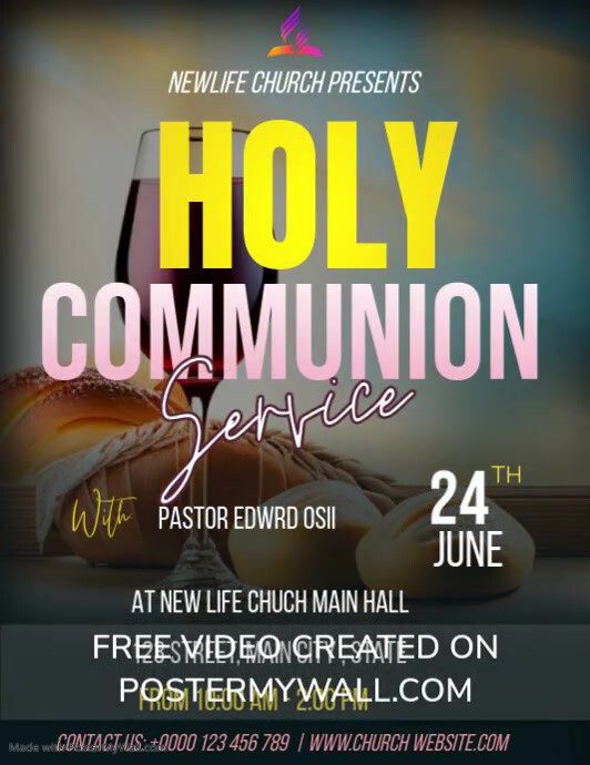 holy communion (1) Template | PosterMyWall