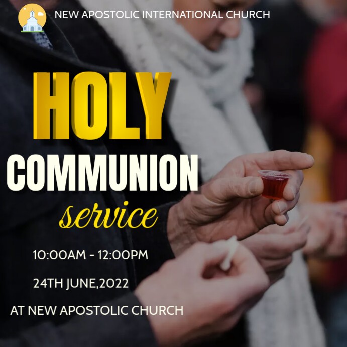 Holy Communion (1) Template | PosterMyWall