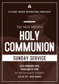 holy communion church flyer Template | PosterMyWall