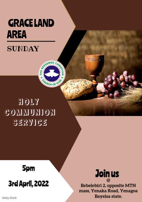 Holy communion design Template | PosterMyWall