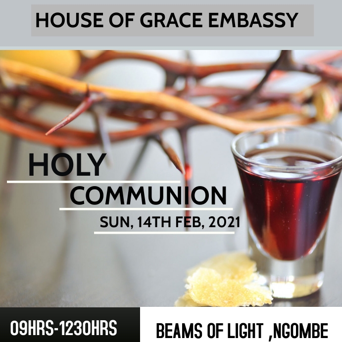 HOLY COMMUNION Template | PosterMyWall