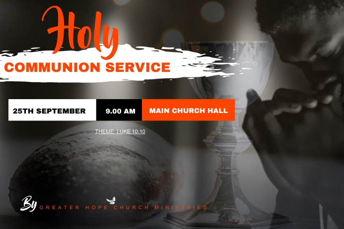Holy communion Template | PosterMyWall