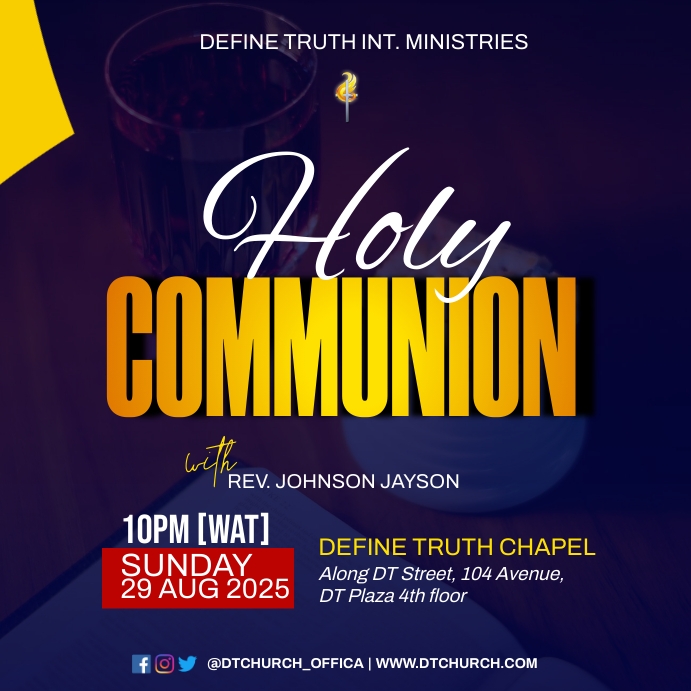 Holy Communion Template | PosterMyWall