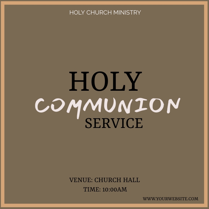 Copy of Holy communion | PosterMyWall