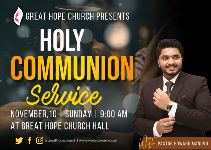holy communion Template | PosterMyWall