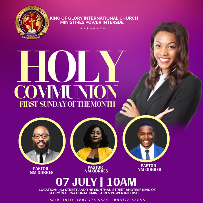 Modèle Holy communion | PosterMyWall