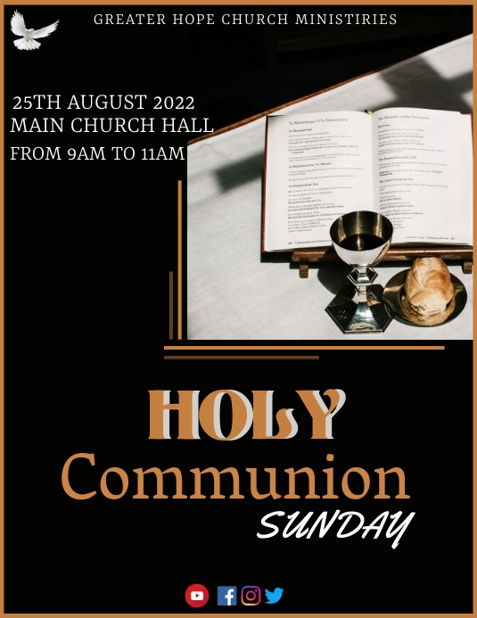 Holy Communion Template | PosterMyWall