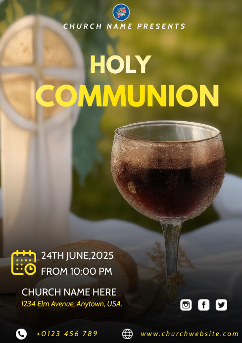 Holy Communion Template | PosterMyWall