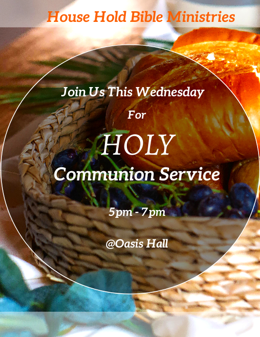 Holy Communion design Template | PosterMyWall