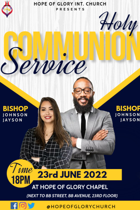 Holy Communion Template | PosterMyWall