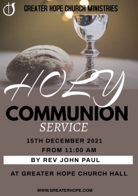 Holy Communion Flyer Template | PosterMyWall