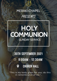 Holy Communion Service Flyer Template | PosterMyWall