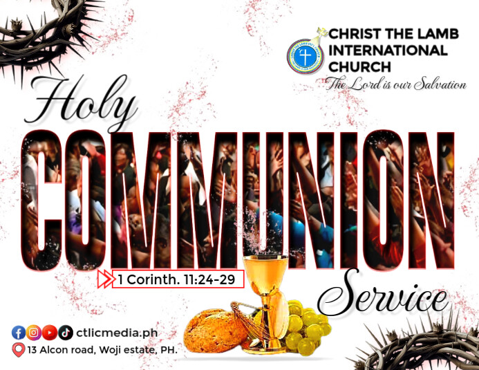 Holy Communion Template | PosterMyWall