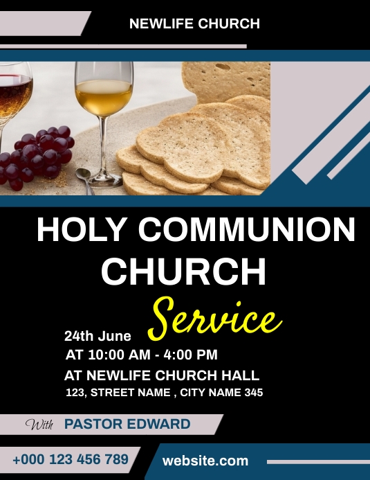Holy Communion Template | PosterMyWall
