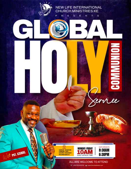 Holy Communion Flyer Template | PosterMyWall
