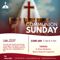 Holy communion flyers Template | PosterMyWall