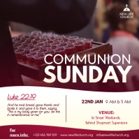 Holy communion flyers Template | PosterMyWall