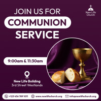 holy communion Instagram flyers Template | PosterMyWall