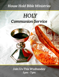 holy communion service flyer Template | PosterMyWall