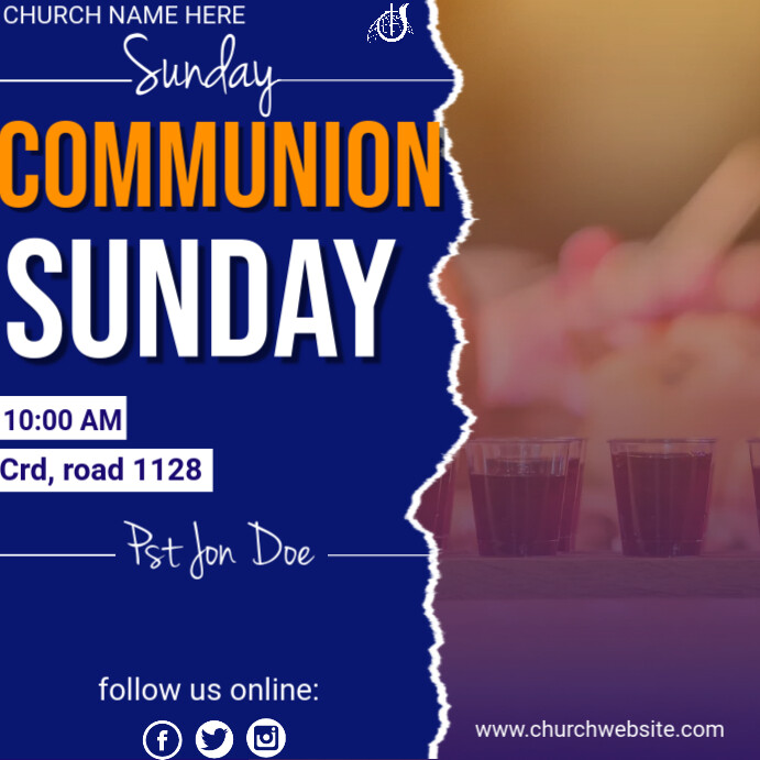 Copy of HOLY COMMUNION SERVICE (2) | PosterMyWall