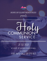 Holy Communion Sunday Template | PosterMyWall