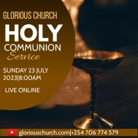HOLY COMMUNION SERVICE (4) Template | PosterMyWall