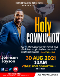 holy communion service poster Template | PosterMyWall