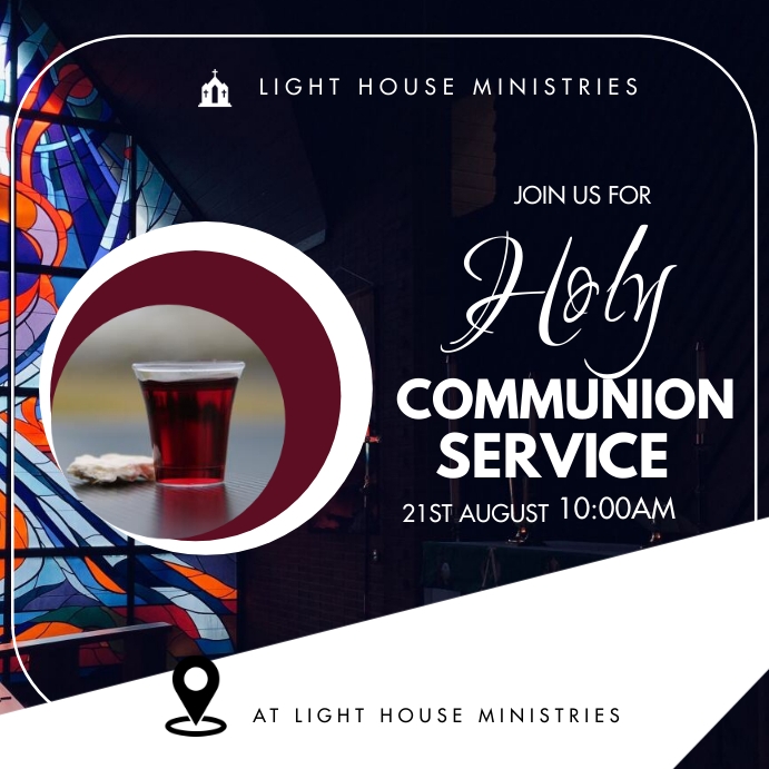 Holy Communion service Template | PosterMyWall
