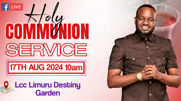 Holy Communion Service Digital Display (16:9 Template | PosterMyWall