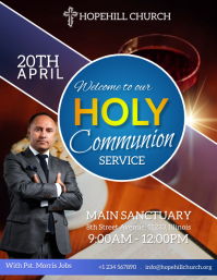 holy communion service poster Template | PosterMyWall
