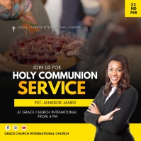 HOLY COMMUNION FLYER Template | PosterMyWall