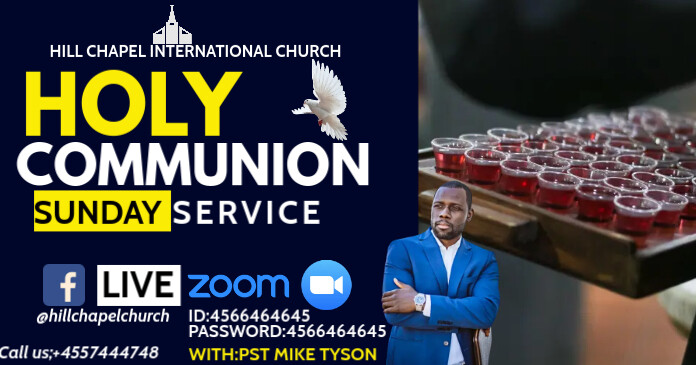 Modèle Service de La Sainte Communion | PosterMyWall