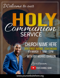 holy communion service poster Template | PosterMyWall