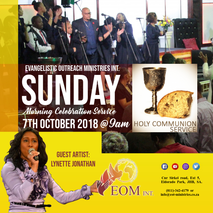 Holy Communion Service Template | PosterMyWall