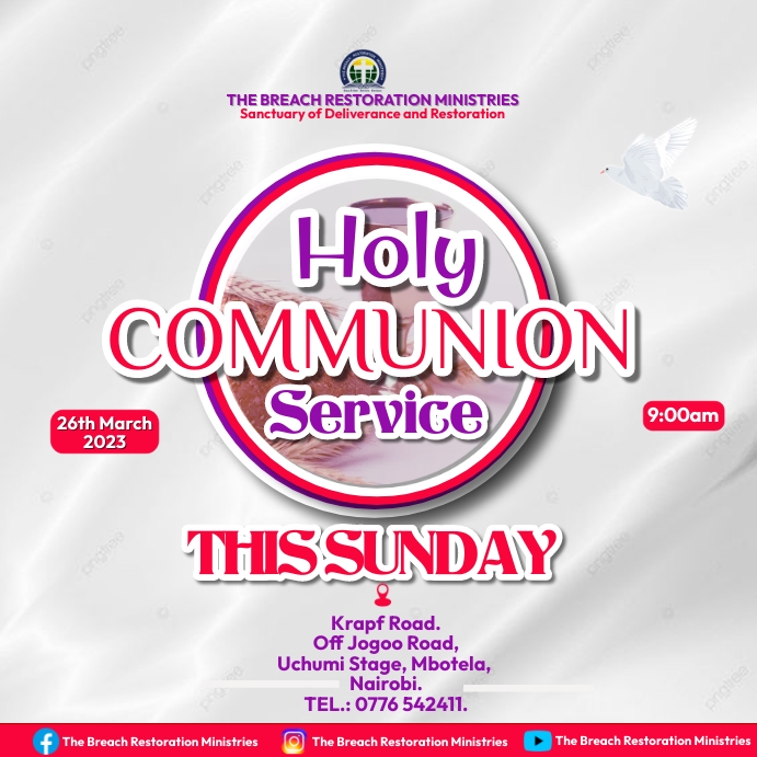 Holy Communion Sunday Template | PosterMyWall