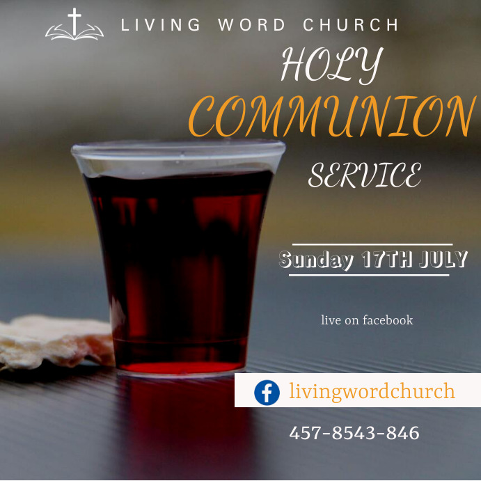 Holy Communion Sunday Template | PosterMyWall