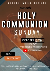 communion sunday Template | PosterMyWall