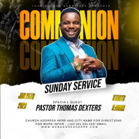 communion sunday service Template | PosterMyWall