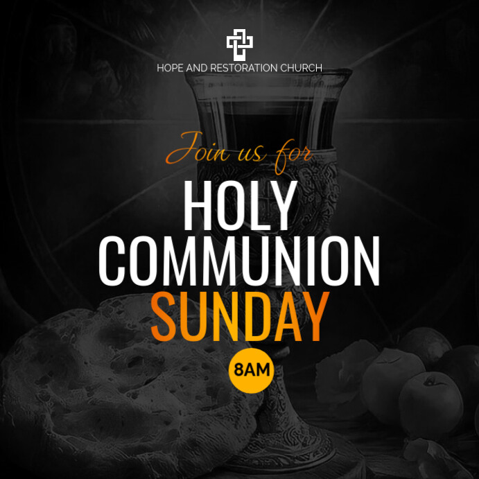 Holy communion sunday template | PosterMyWall