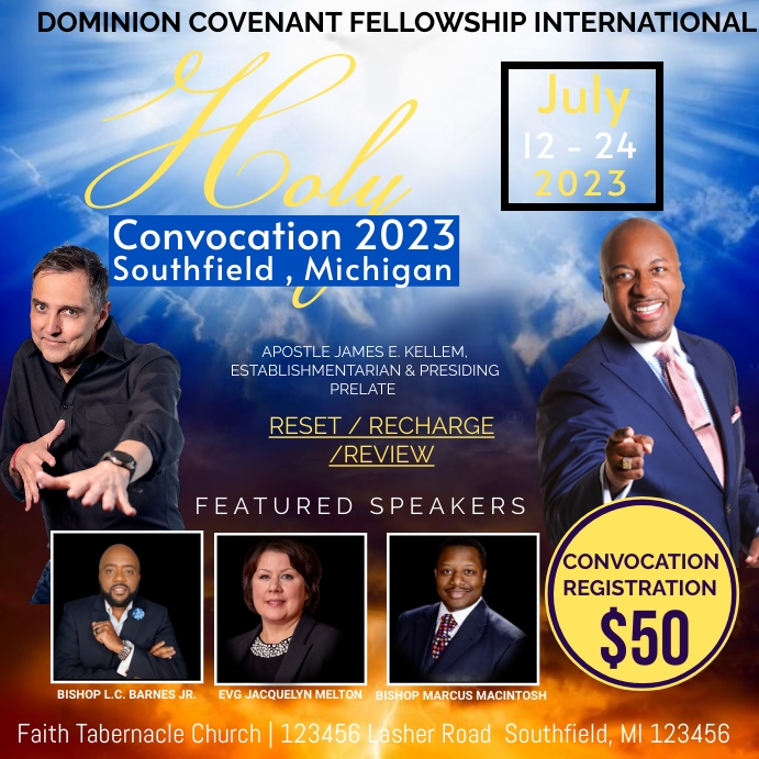 Copy of Holy Convocation , apostolic flyer Jurisdicti | PosterMyWall