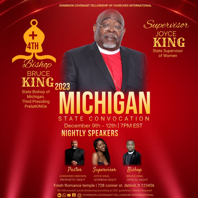 Holy Convocation , apostolic flyer Jurisdicti Template | PosterMyWall