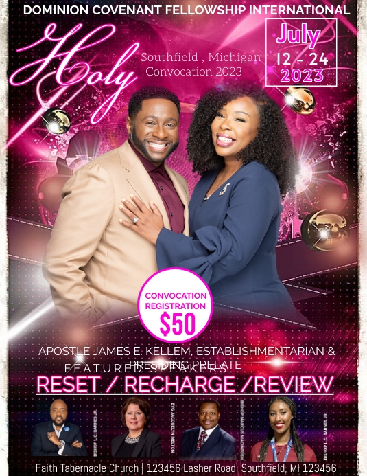 Holy Convocation , apostolic flyer Jurisdicti Template | PosterMyWall