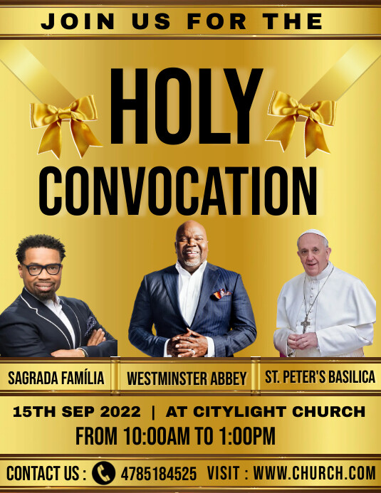 holy convocation flyer Template | PosterMyWall