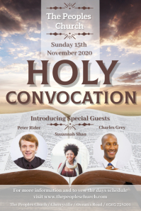 Holy Convocation Poster Template | PosterMyWall